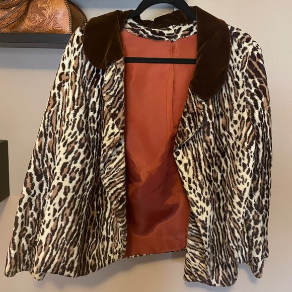 Vintage | Jackets & Coats | True Vintage Leopard Print Jacket | Poshmark